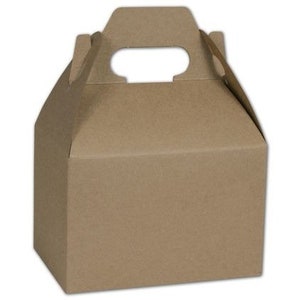 12 Small Kraft Gable Box 6x4x4 , Wedding Welcome, Party Favor Boxes, Bridesmaid Boxes, Groomsmen ...