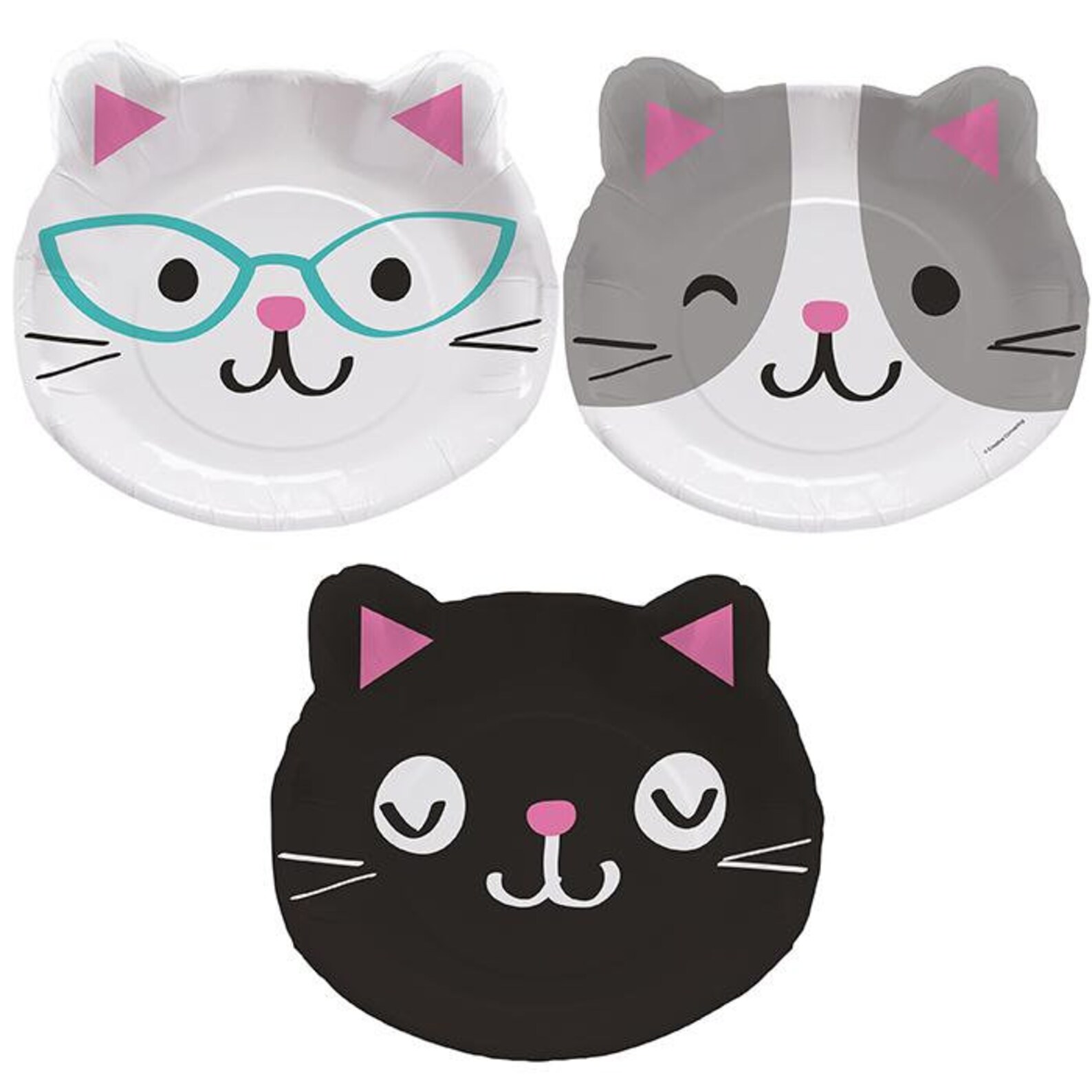 Cat Shaped Plates Cat Birthday Kitty Baby Shower - Etsy