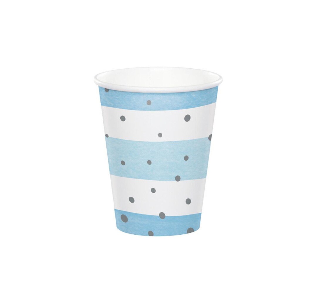 Blue and Silver Celebration Cups - Etsy