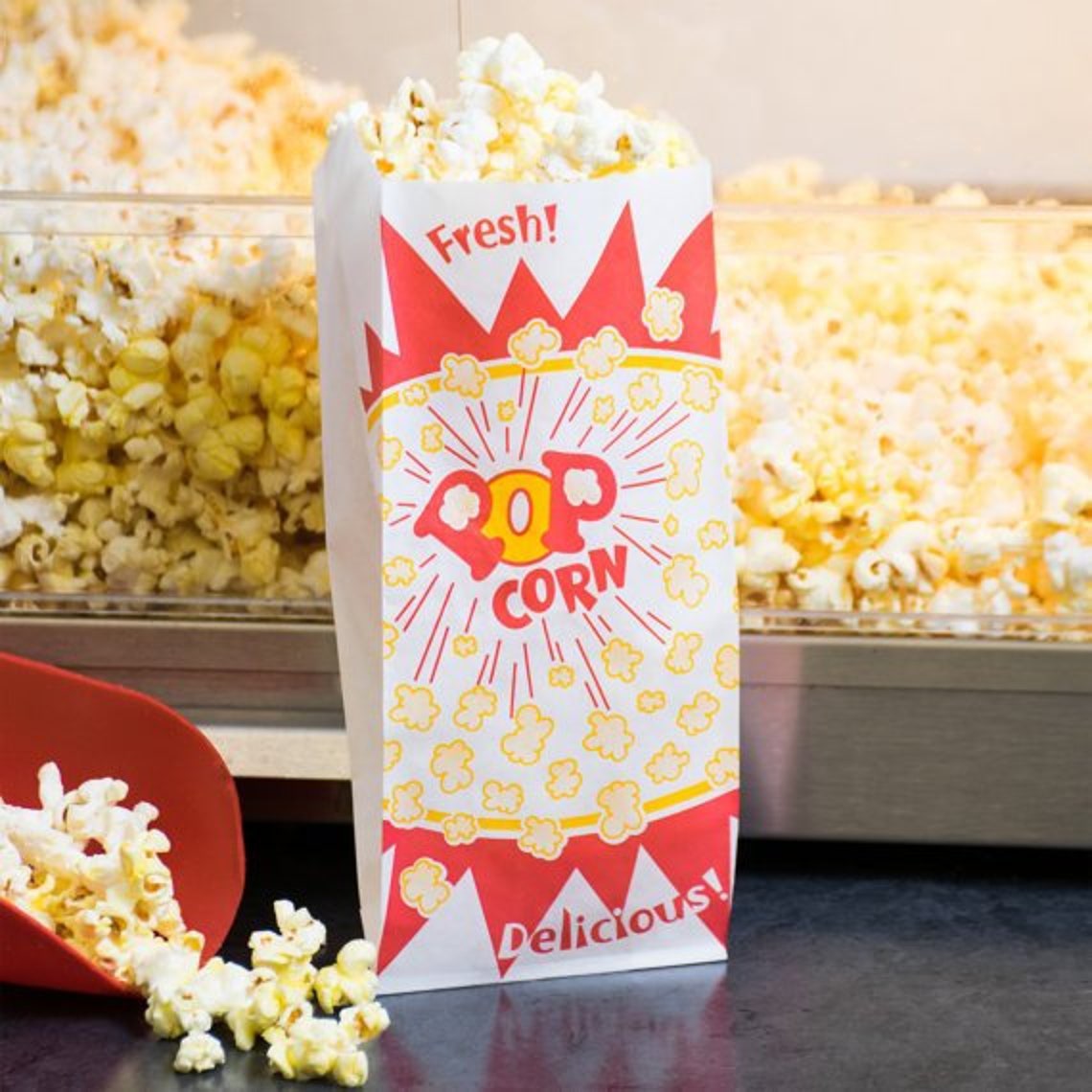 50 Retro Popcorn Bags Movie Night Fun | Etsy