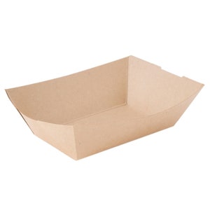 Mini Kraft Paper Food Boats, 25 X Small Boats, Backyard Picnic Fun ...