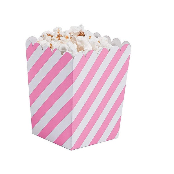 Striped Popcorn Box - Etsy