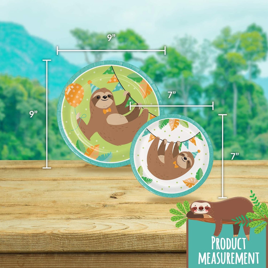 Sloth Party Dinnerware Bundle Luncheon Beverage Napkins - Etsy