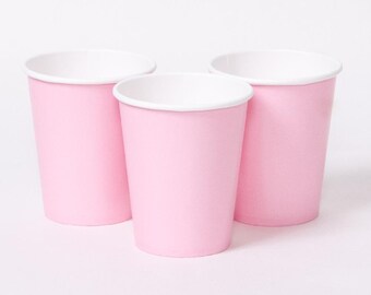 Hot Pink Paper Cups | Etsy