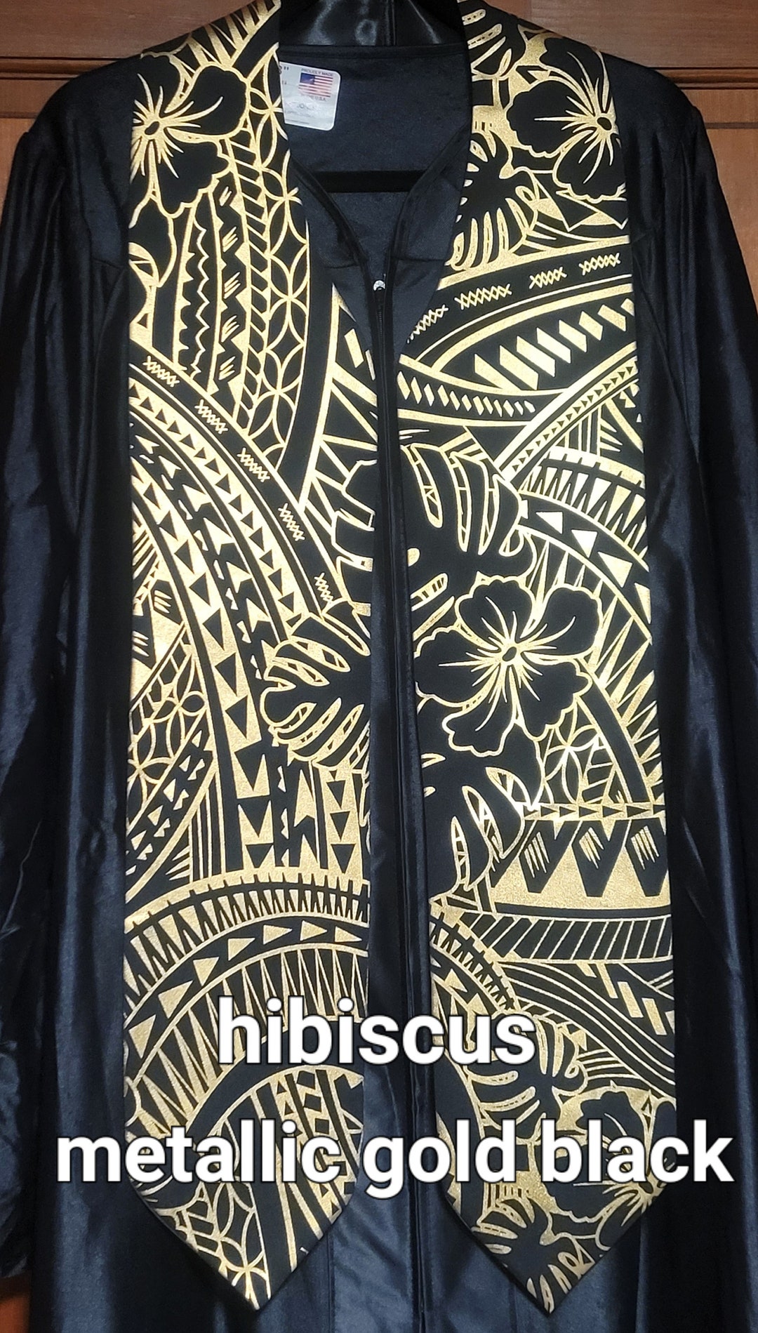 Handmade Polynesian Graduation Stole Metallic - Etsy