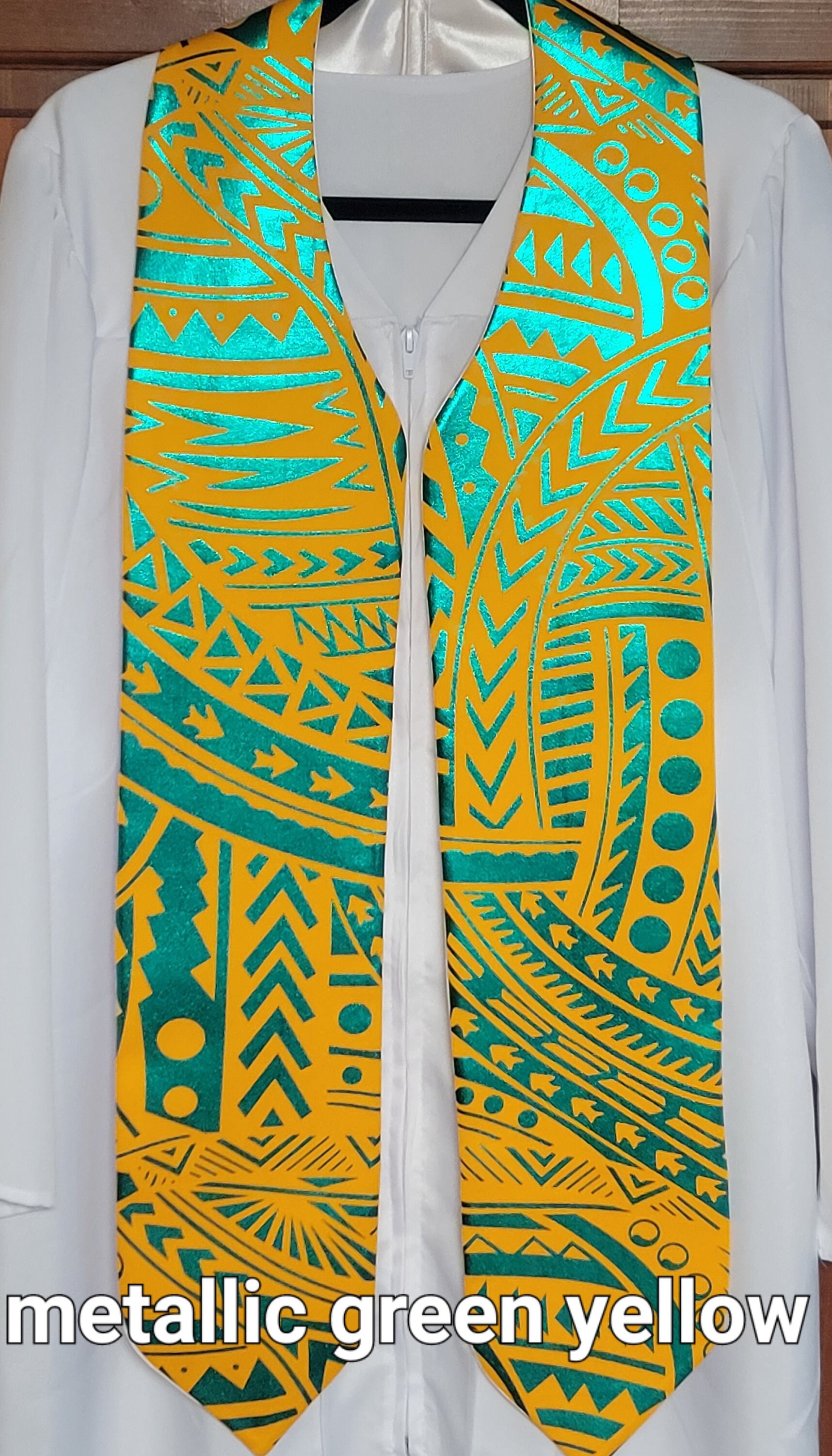 Handmade Metallic Polynesian Graduation Stole - Etsy