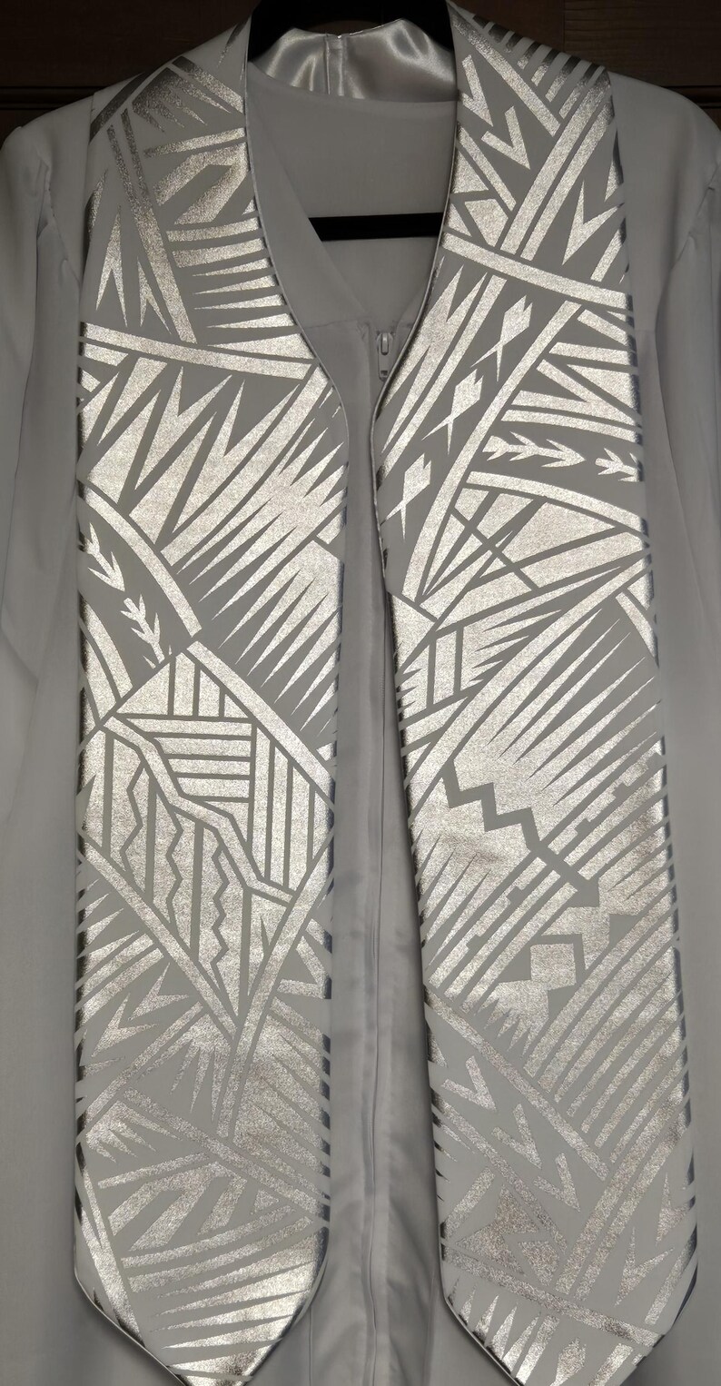 Handmade Metallic Polynesian Graduation Stole - Etsy