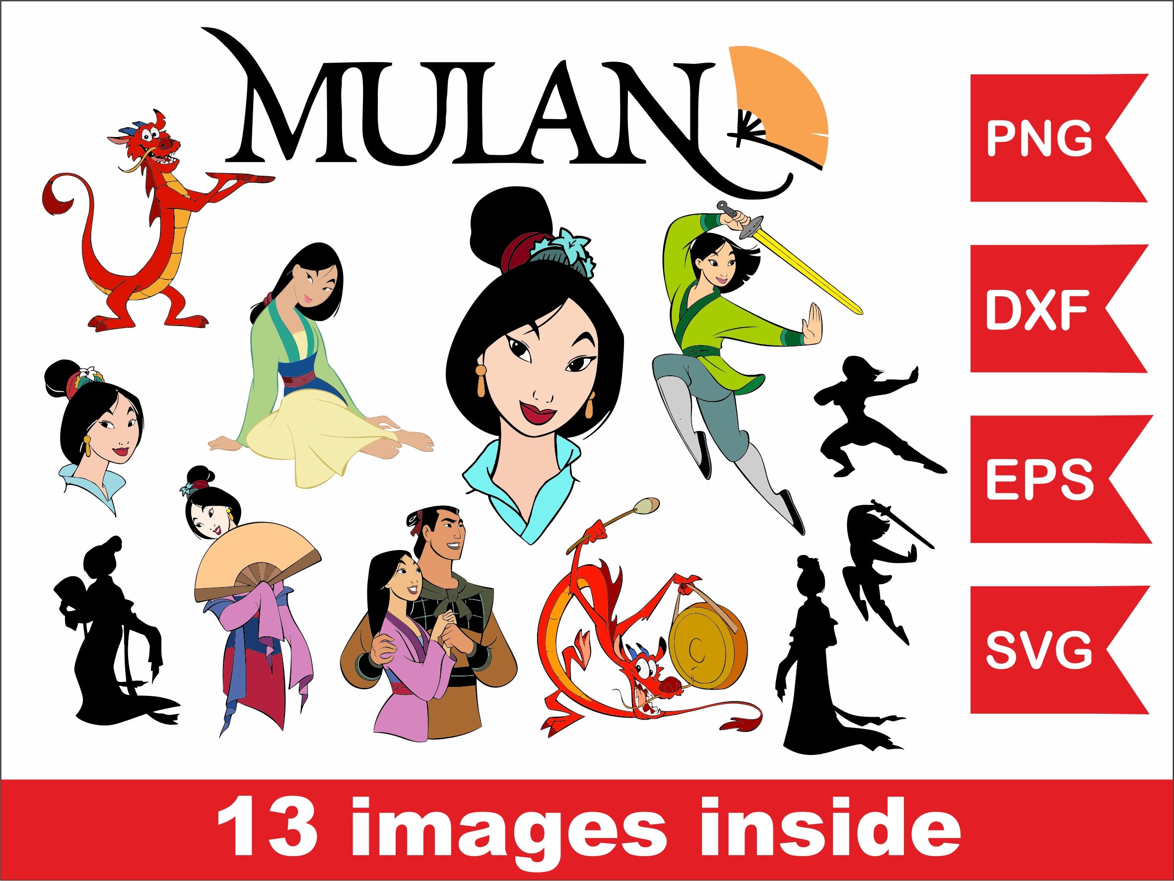 Mulan svg file Mulan vector Mulan decal Mulan for cricut | Etsy