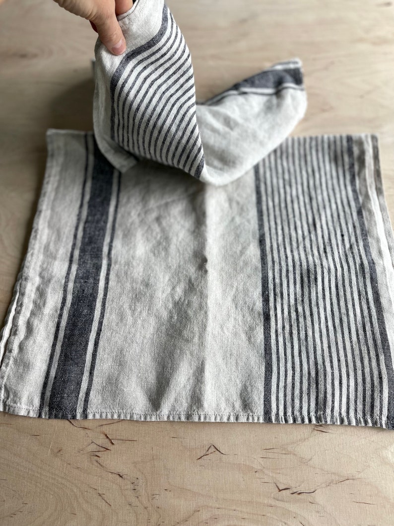 Linen Napkins Set of 4-6-8 Rustic Linen Napkins washed - Etsy