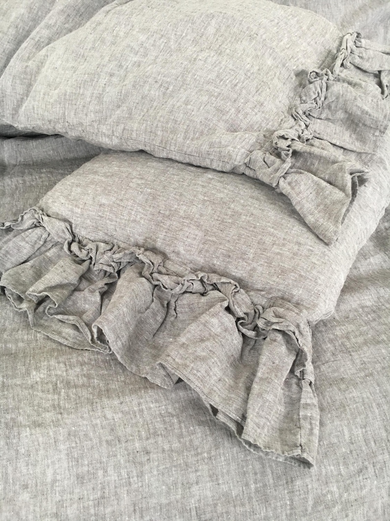 Ruffled Pillowcases | Set of TWO | Ruffled Pillow Shams | Shabby Chic ...