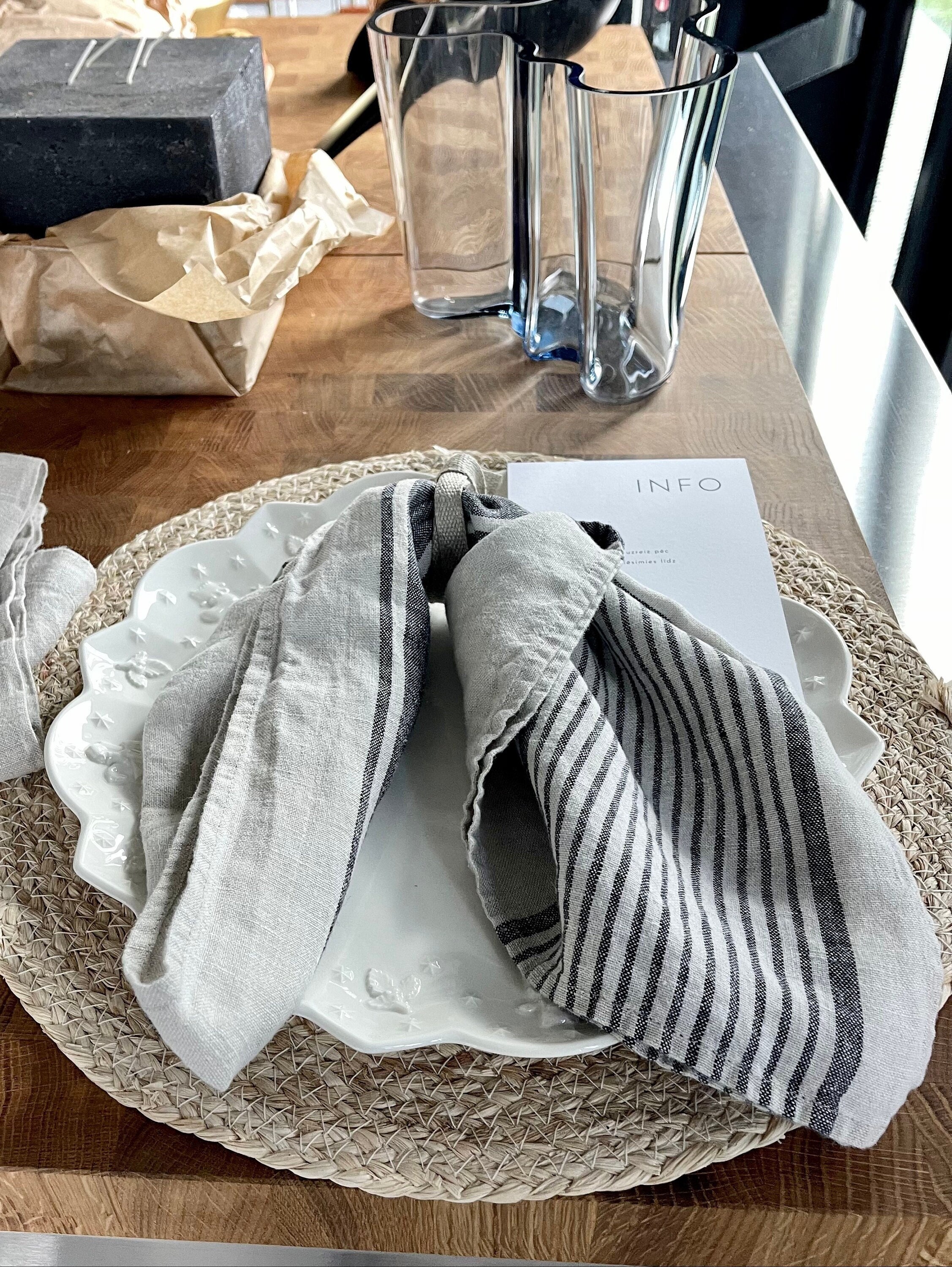 Linen Napkins Set of 4-6-8 Rustic Linen Napkins washed - Etsy