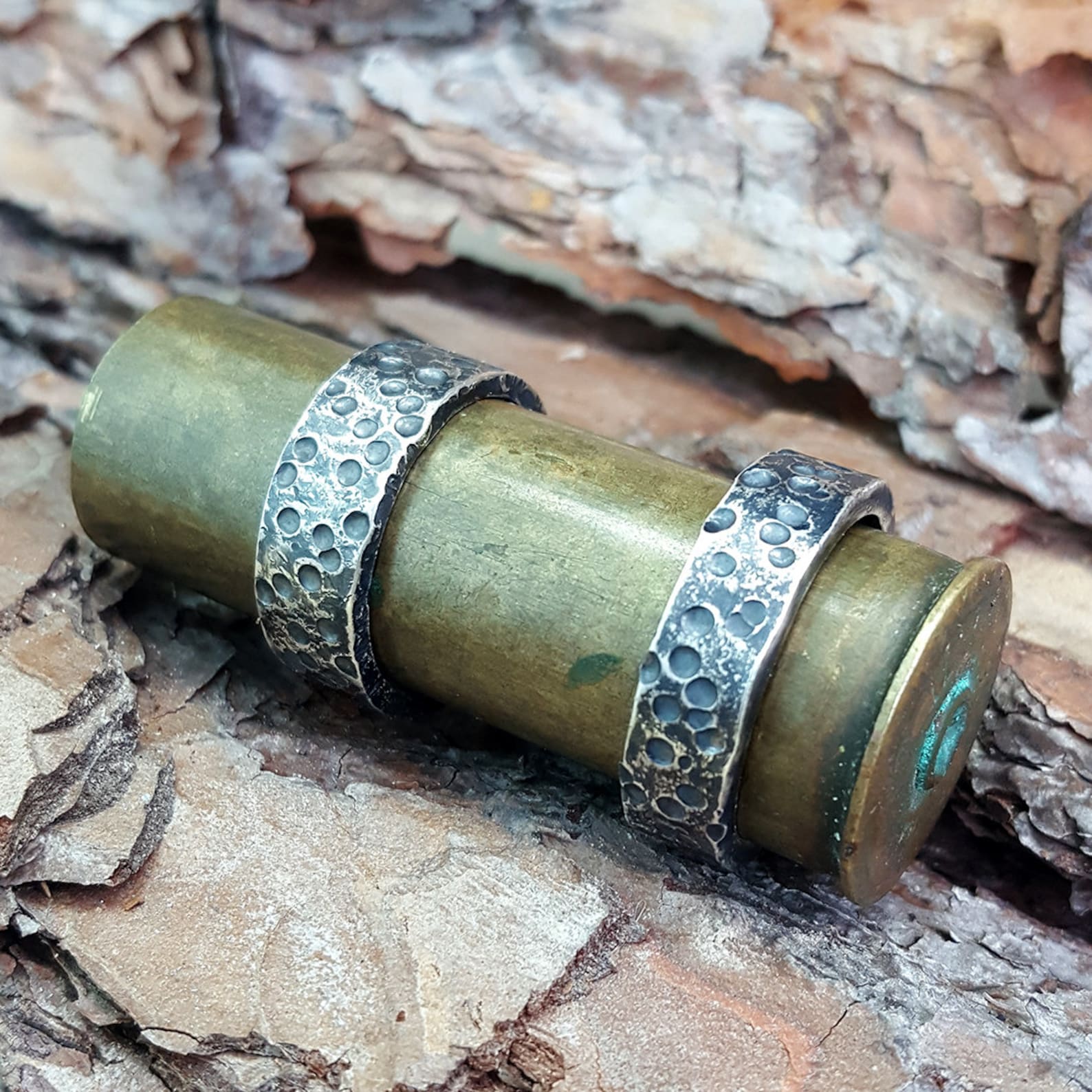 Gunshot Ring Shotgun Ring Smooth Barrel Silver Ring Hunter - Etsy