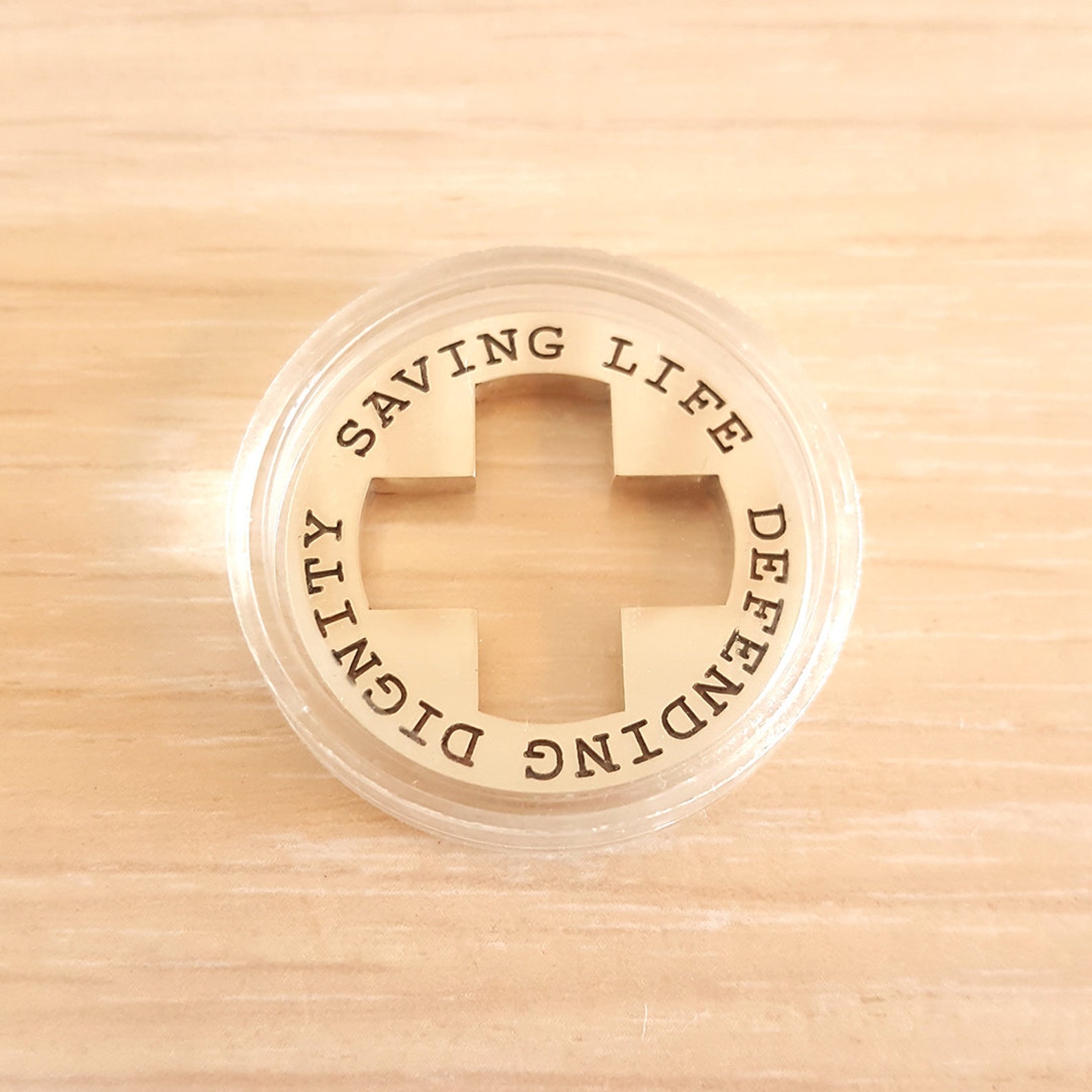 Thank-you Coin red Cross Volunteers Pendant - Etsy