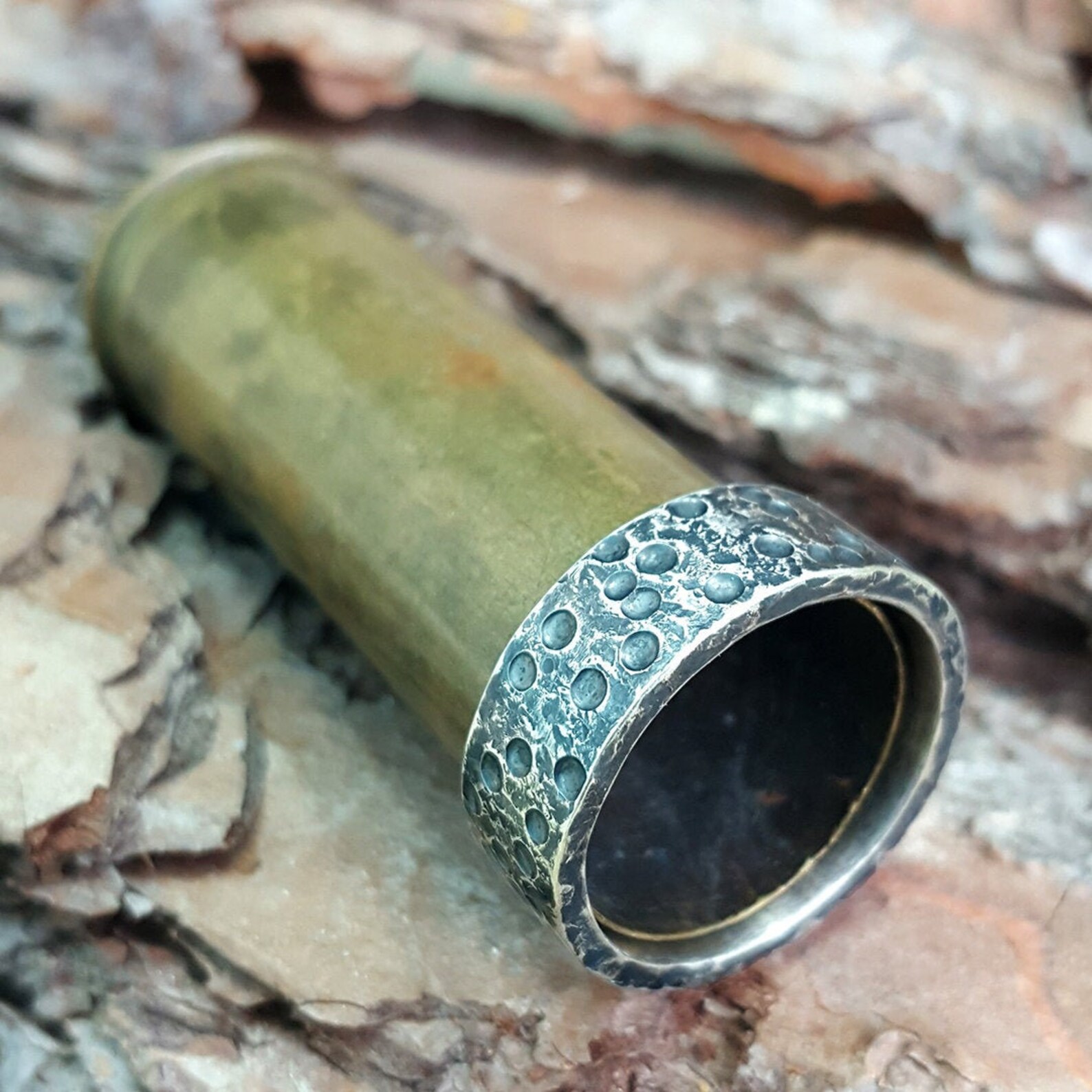 Gunshot Ring Shotgun Ring Smooth Barrel Silver Ring Hunter - Etsy