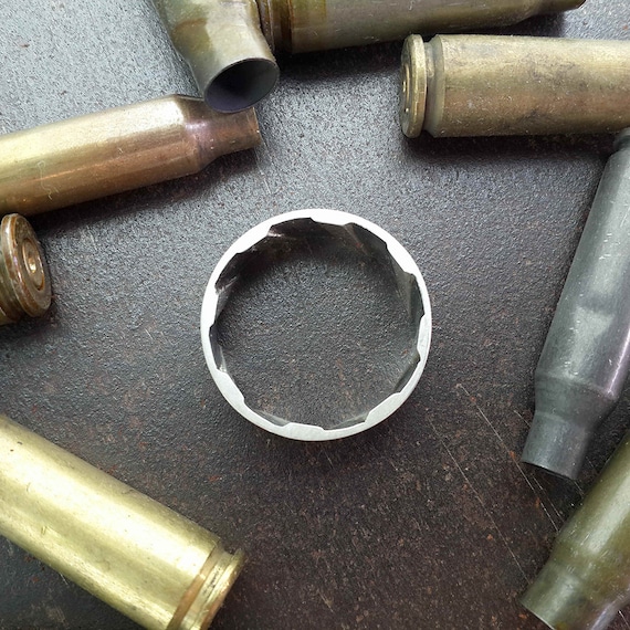 Gun Barrel Ring 9mm Traditional Rifling Unique Mans Silver - Etsy