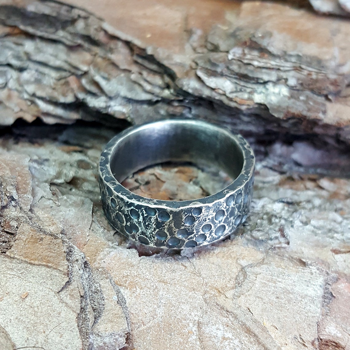 Gunshot Ring Shotgun ring Smooth barrel silver ring Hunter | Etsy