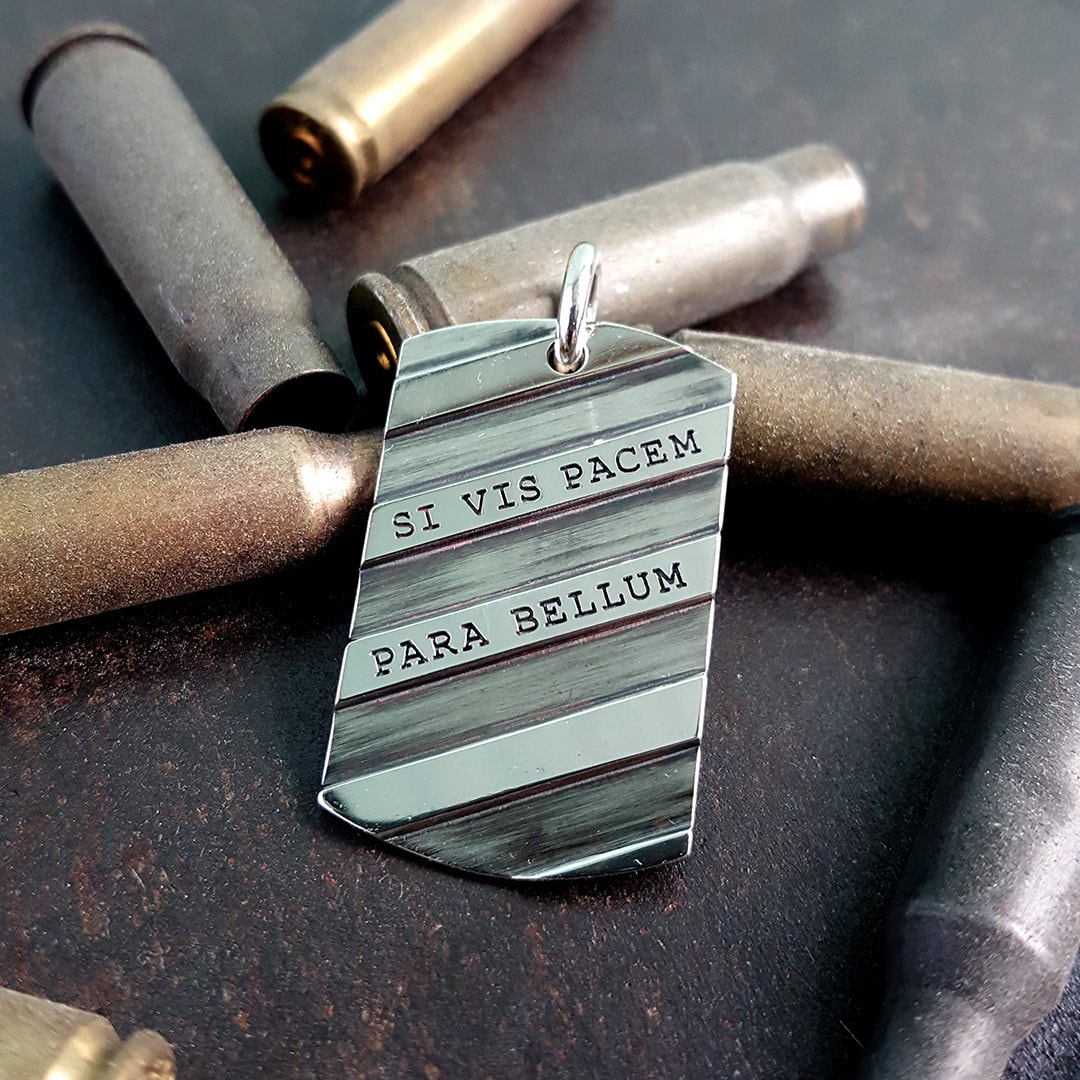 Gun Barrel Dog Tag "si Vis Pacem Para Bellum" - Traditional Rifled ...