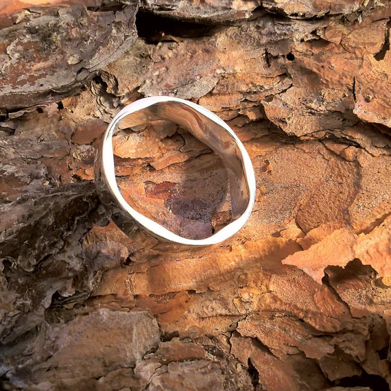 Gun Barrel Ring Polygonal Rifling Silver Band Wild West | Etsy