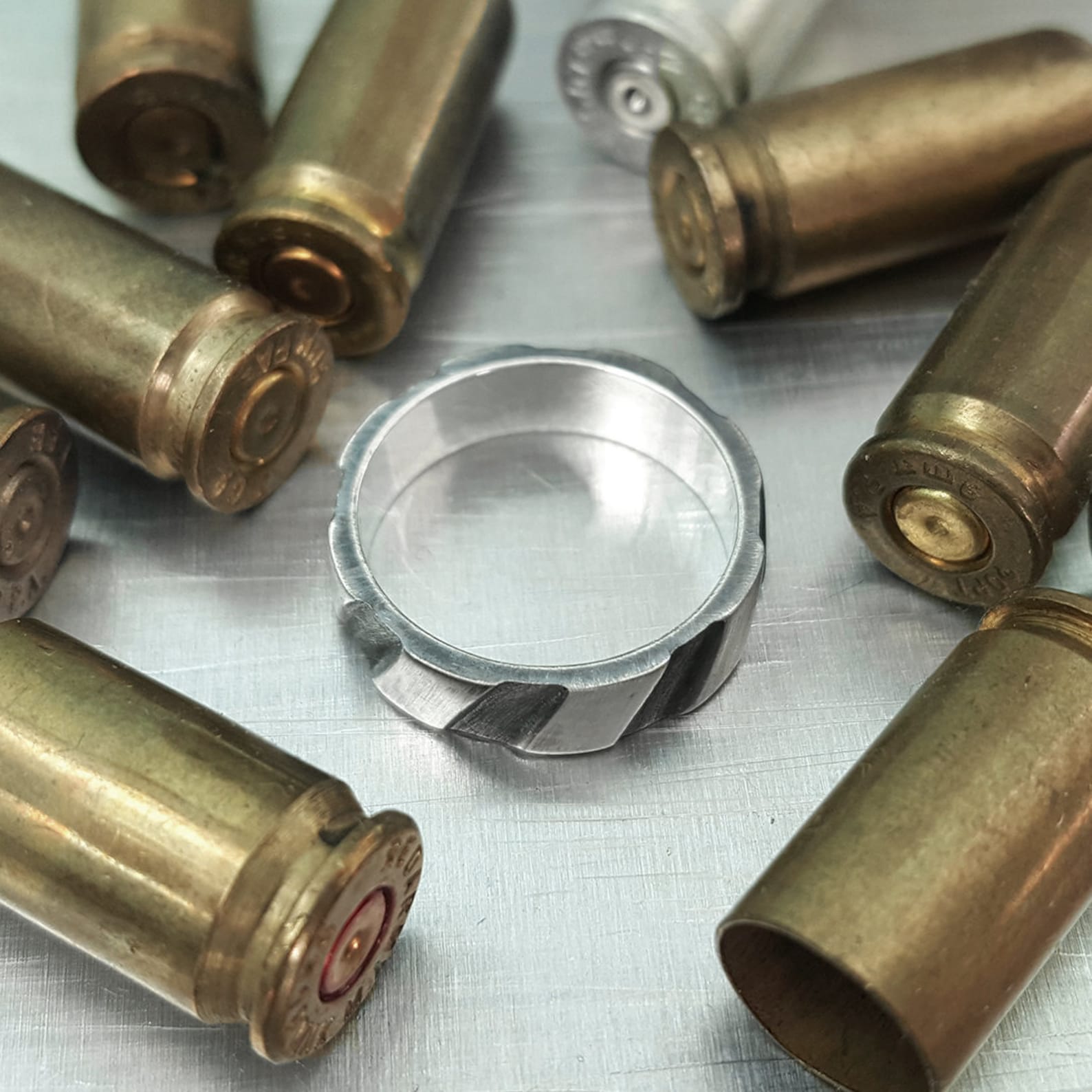 Bullet Ring Traditional Gun Barrel Rifling Oxidized Silver - Etsy Australia
