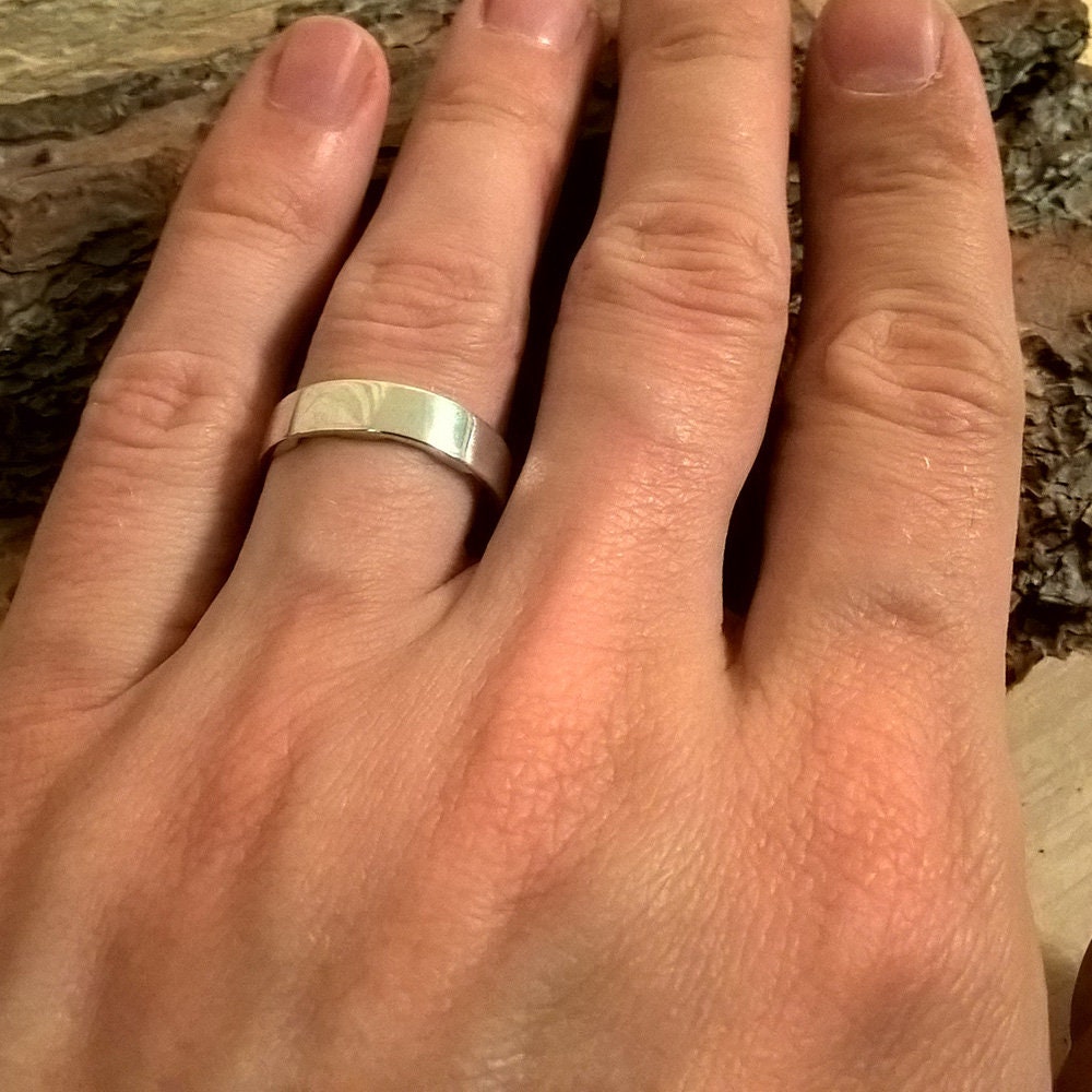 Gun & Bullet Wedding Rings Set Traditional Rifling Silver - Etsy