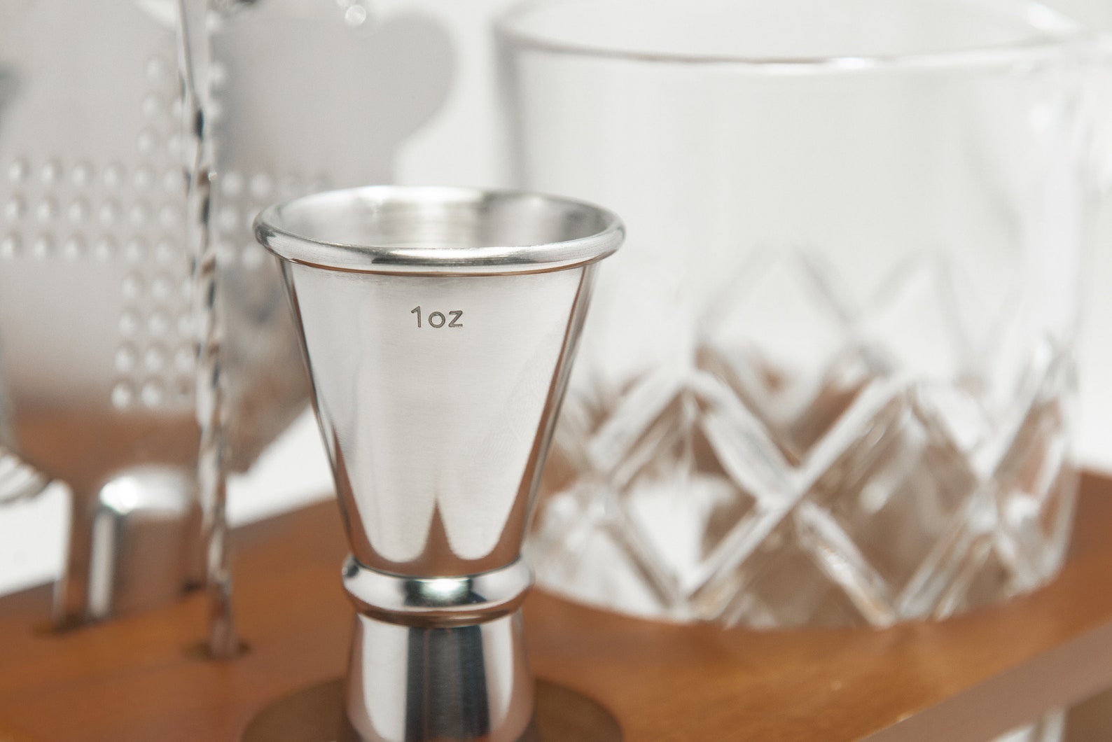 Bartender Crystal Glass Cocktail Stirring Kit the Cocktail Box Co ...