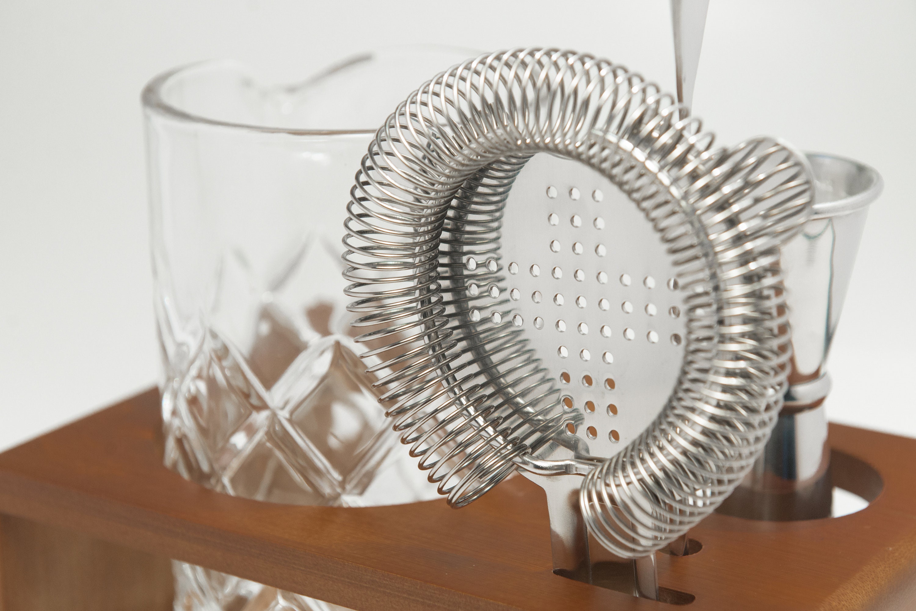 Bartender Crystal Glass Cocktail Stirring Kit the Cocktail Box Co ...