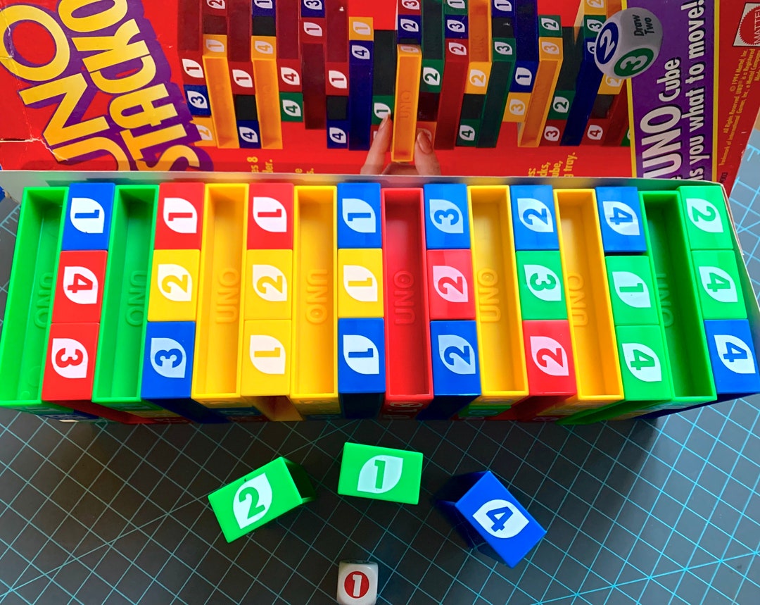 Uno Stacker Game - Etsy