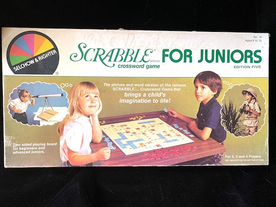 Vintage Scrabble Jr. Board Game - Etsy