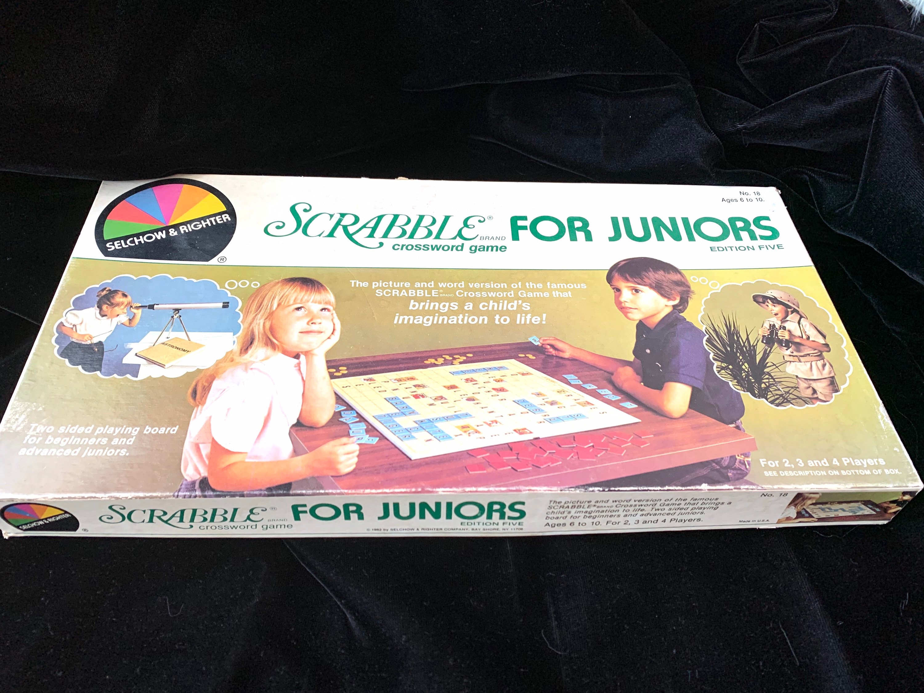 Vintage Scrabble Jr. Board Game - Etsy