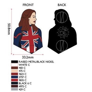 Captain Carter Marvel Profile Fantasy Enamel Pin - Etsy