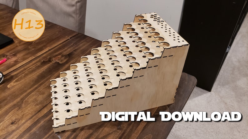Laser Cut Hobby Paint Storage Rack, Lightburn Design Plans - Etsy