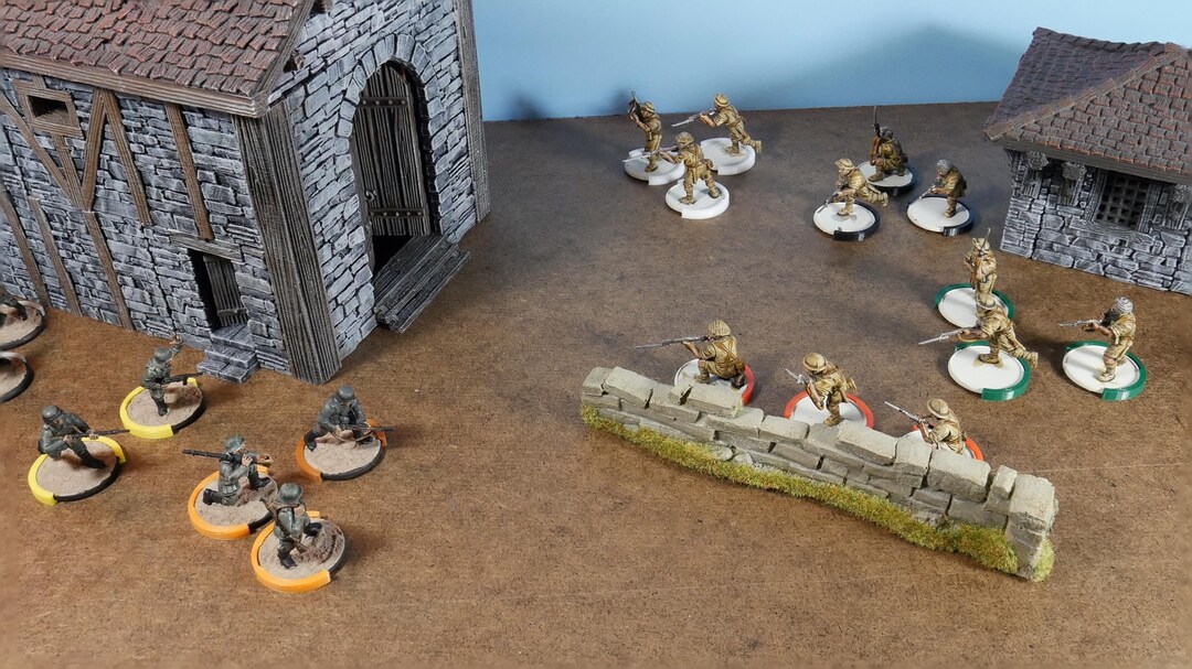 Wargame Widgets, Bolt Action Unit Faction Markers, (combo, Color Sets 1 ...