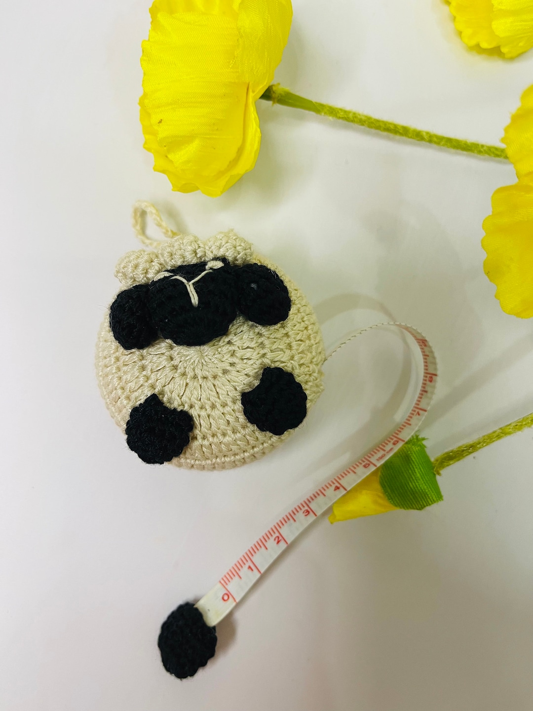 Sheep Ruler, Crocheted Sheep, Her Gift, Handmade Sheep, Animal Ruler ...
