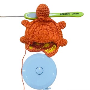 Crochet PATTERN Tape Measure Turtle Keychain/amigurumi /tutorial PDF in ...