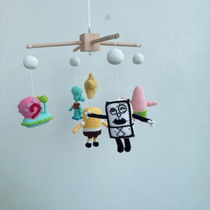 Custom Spongebob Baby Mobile - Etsy