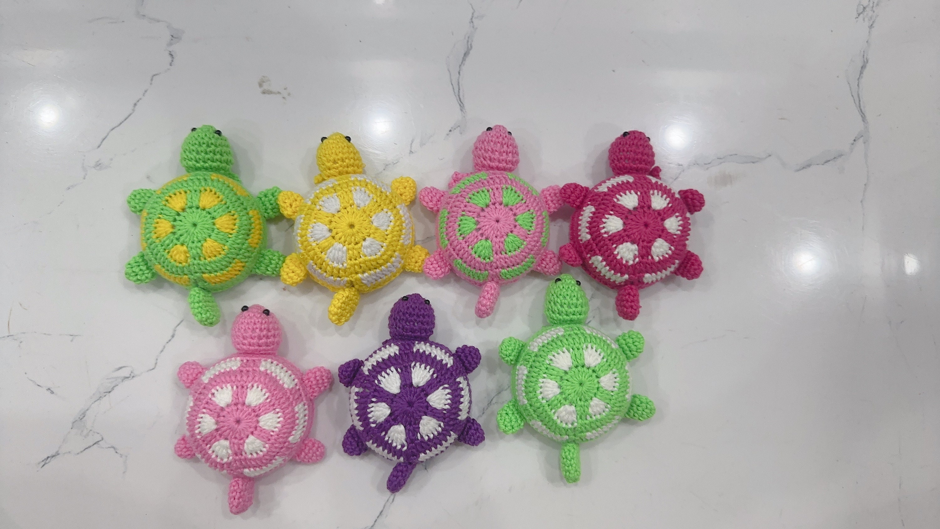 Crochet PATTERN Tape Measure Turtle Keychain/amigurumi /tutorial PDF in ...