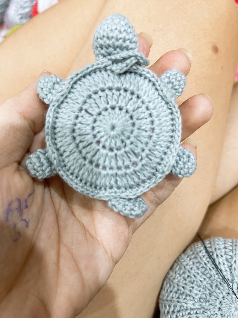 Crochet PATTERN Tape Measure Turtle Keychain/amigurumi /tutorial PDF in ...