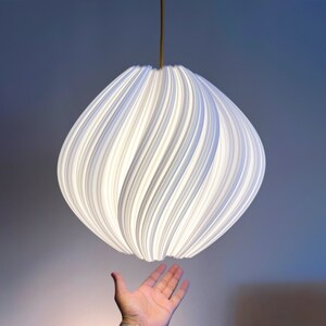 White Seashell Lampshade Pendant Light Contemporary Lamp - Etsy