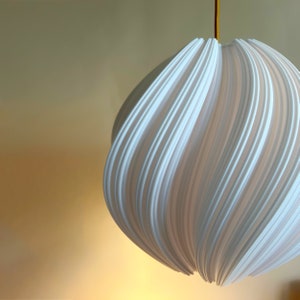 White Seashell Lampshade Pendant Light Contemporary Lamp - Etsy