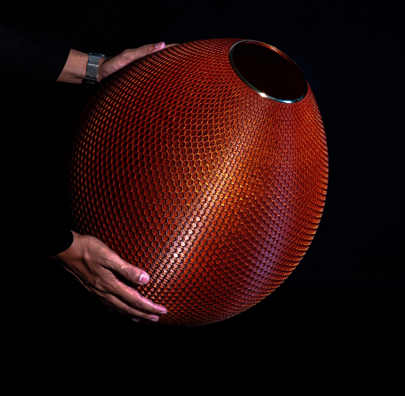 Amber Hive Pendant Light: Sculptural Statement Ceiling Lamp, 50cm - Etsy