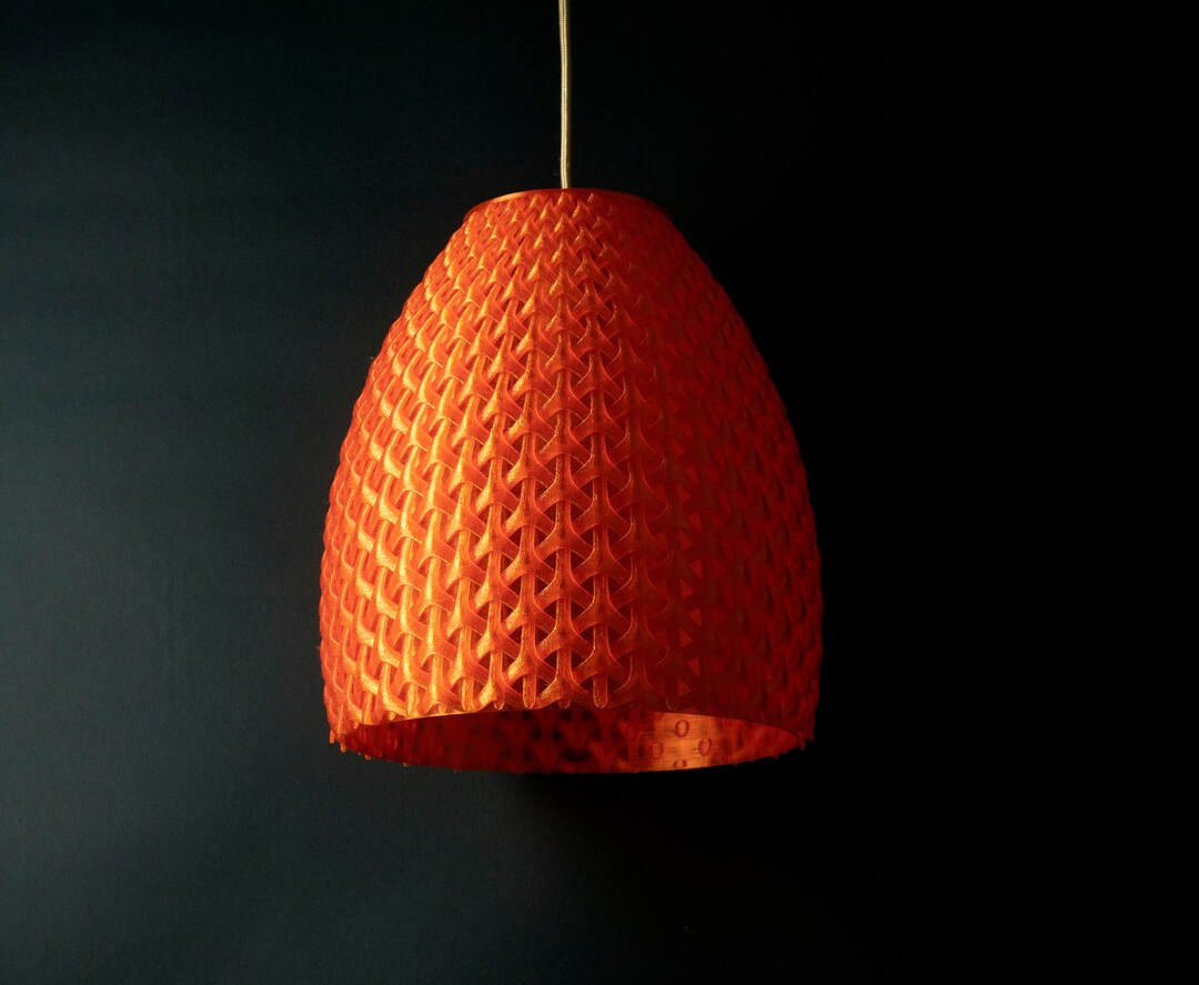 Woven Pendant Light-ember Weaved Lampshade-rattan Lamp-light - Etsy