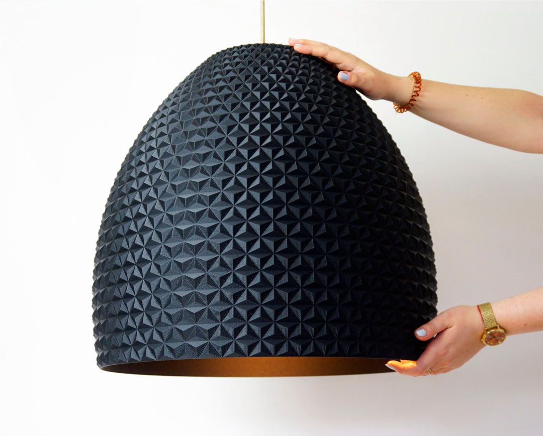 Geodome Pendant Light – Large Geometric Sculptural Ceiling Fixture in ...