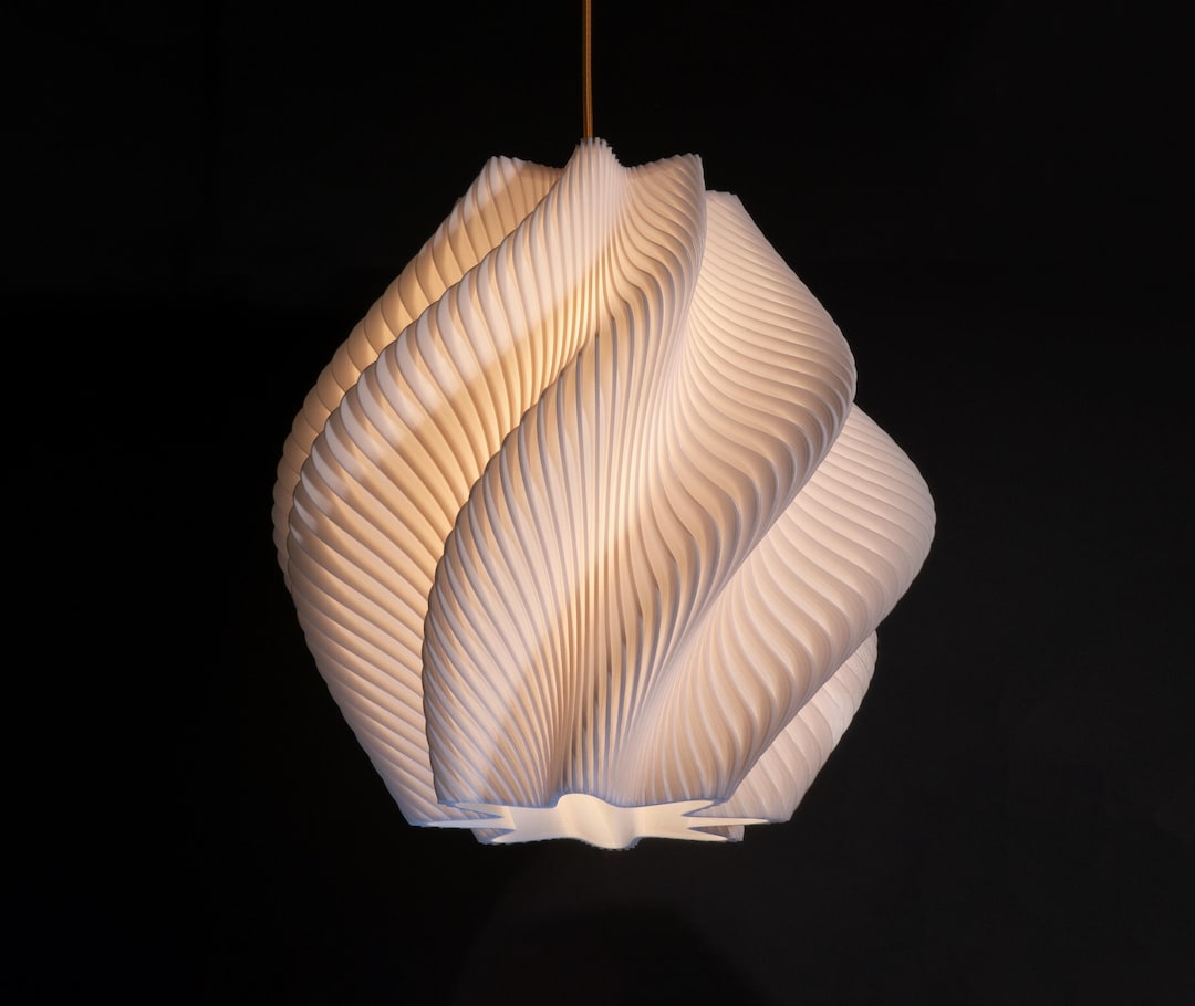 Spiral Wave Pendant Light: Contemporary Light Fixture - Etsy