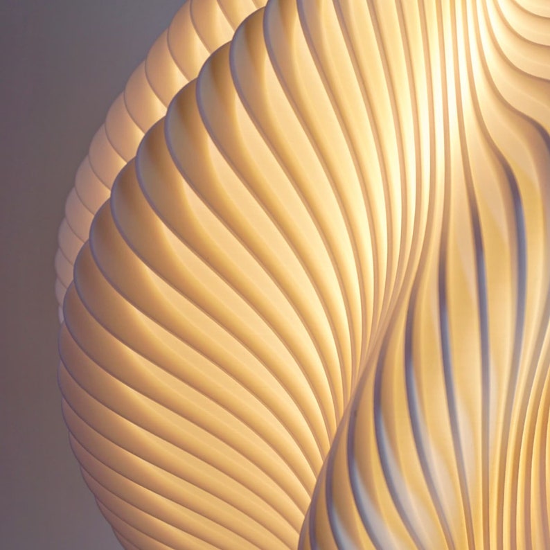 Spiral Wave Pendant Light: Modern Ceiling Lighting for Kitchens - Etsy