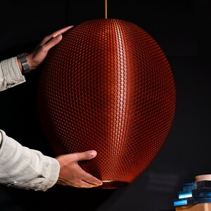 Amber Hive Pendant Light: Sculptural Statement Ceiling Lamp, 50cm - Etsy