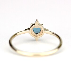Simple Engagement Ring, Engagement Ring, Blue Topaz Engagement Ring ...