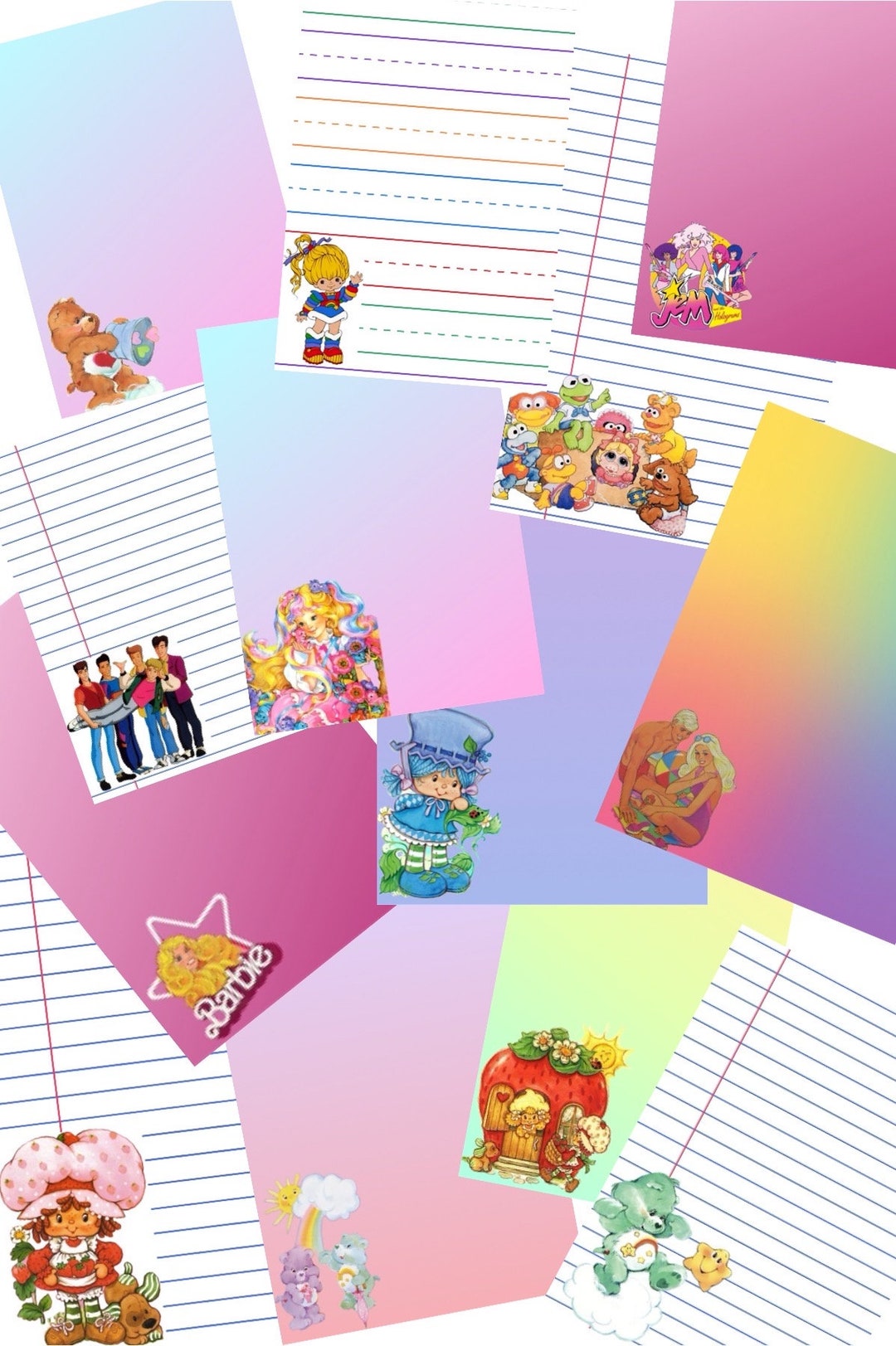 80s Girl Nostalgic Stationary Set - Etsy
