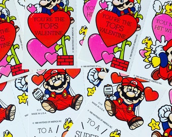 Super Mario Valentine Card | Etsy