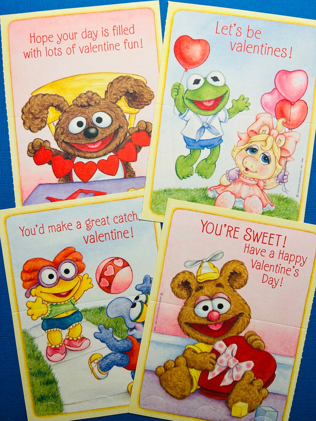 1986 Muppet Babies YOU CHOOSE Valentine Cards - Etsy