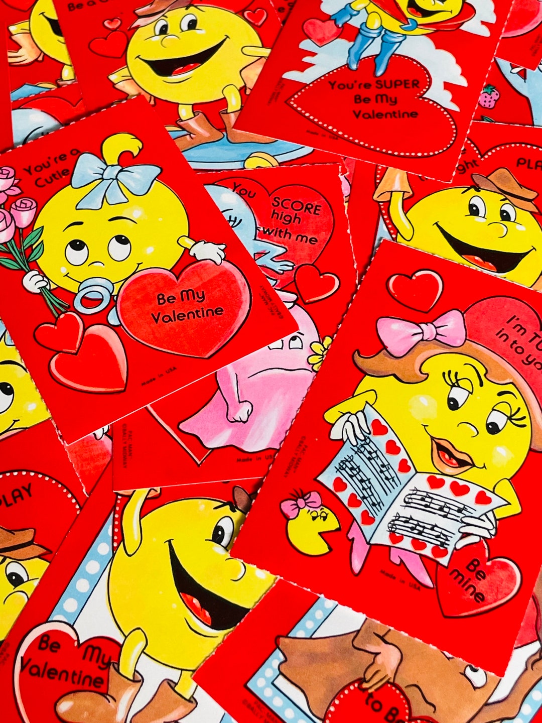 Extremely RARE 80’s PAC-MAN Valentine's Day Card You Choose - Etsy